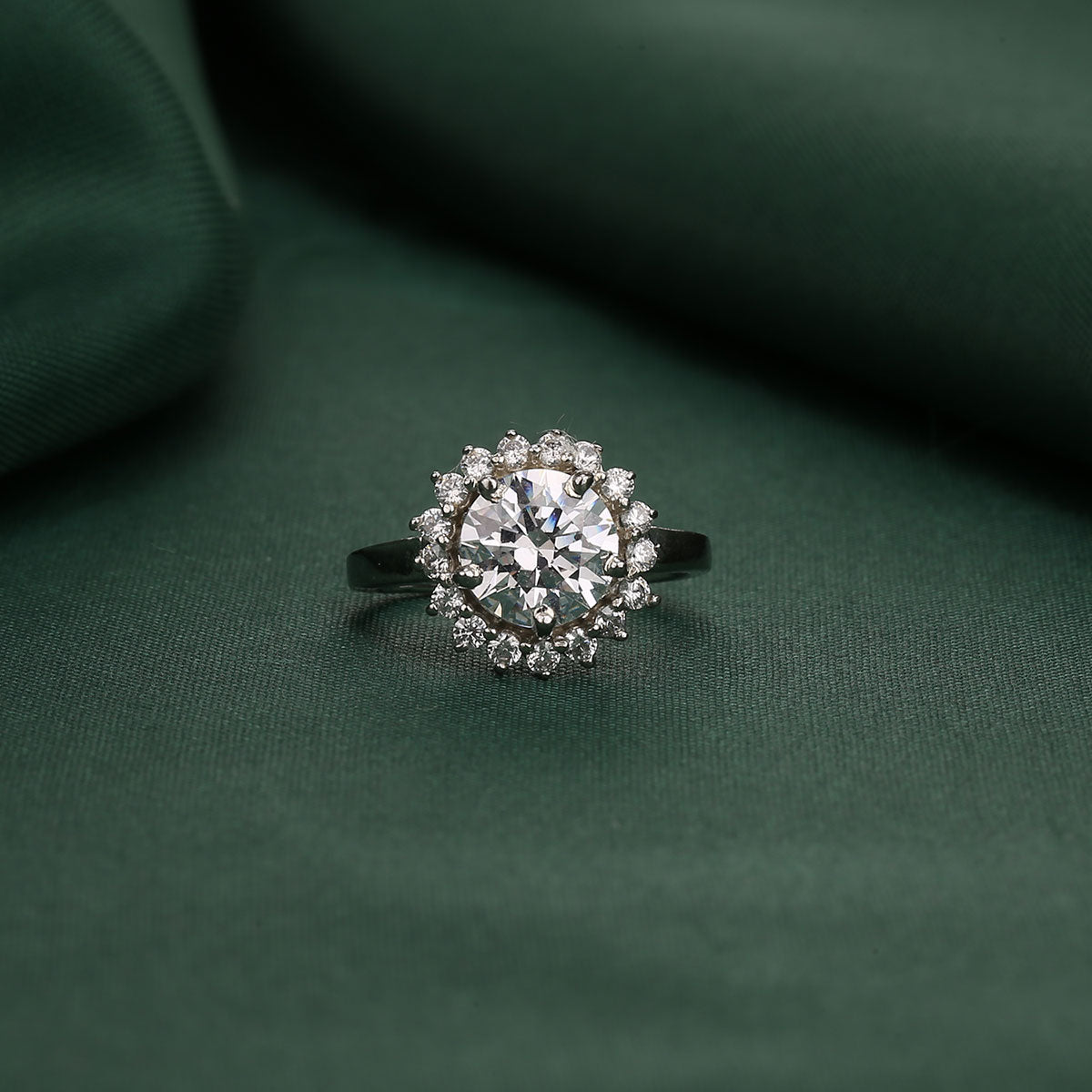 Buy Striking Ring | 92.5 Gold Plated Silver Swarovski Rings Collections ...