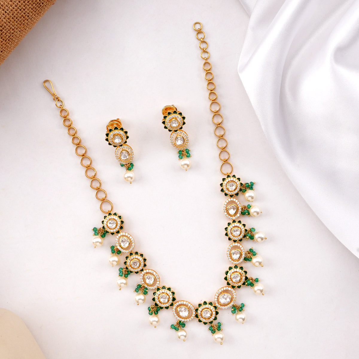 Srika Short Necklace Set – The Amethyst Store