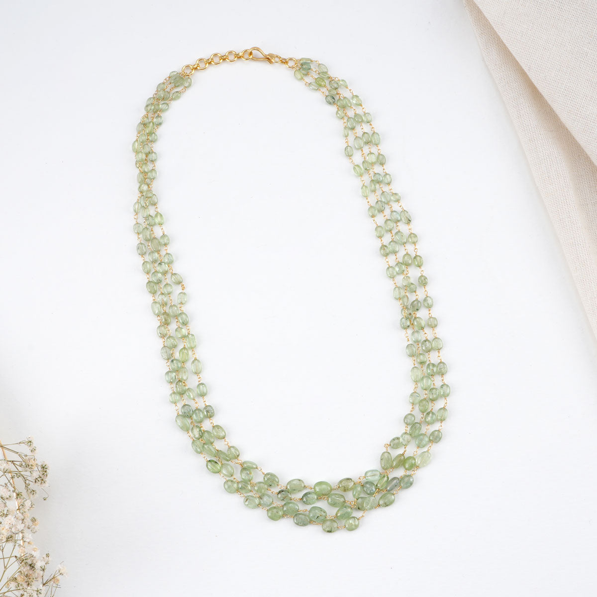 Light Green Beads Necklace – The Amethyst Store