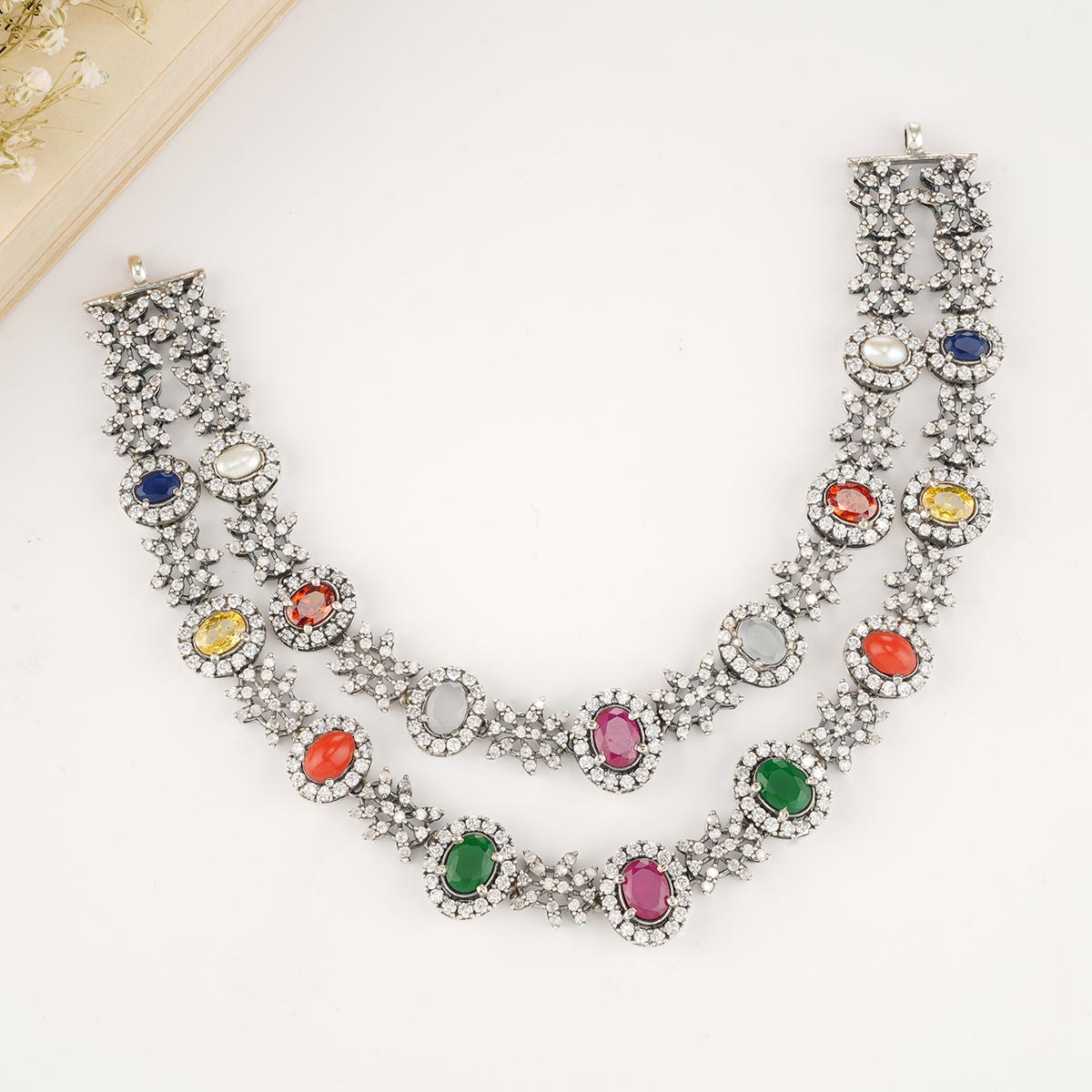 Shashini Oxidised Necklace – The Amethyst Store