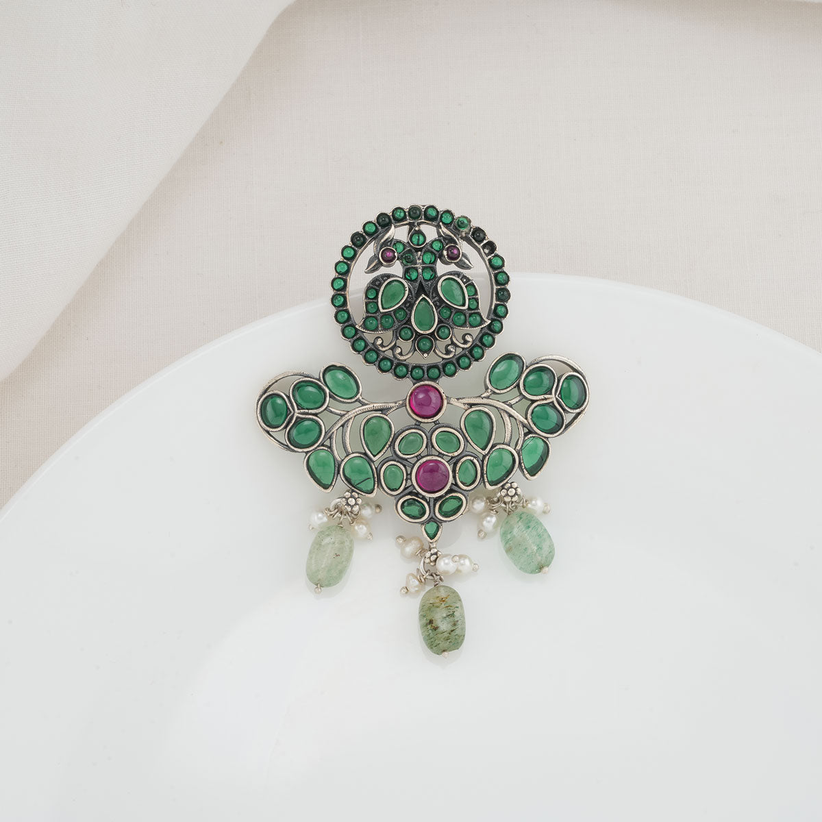 Vishaga Oxidised Pendant – The Amethyst Store