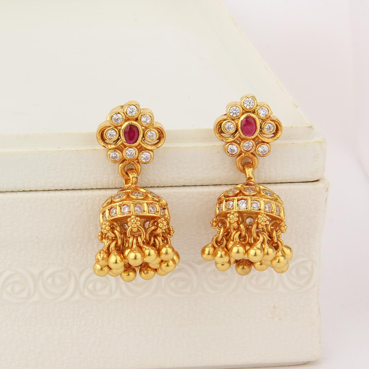 Saisha Stone Jhumkas – The Amethyst Store