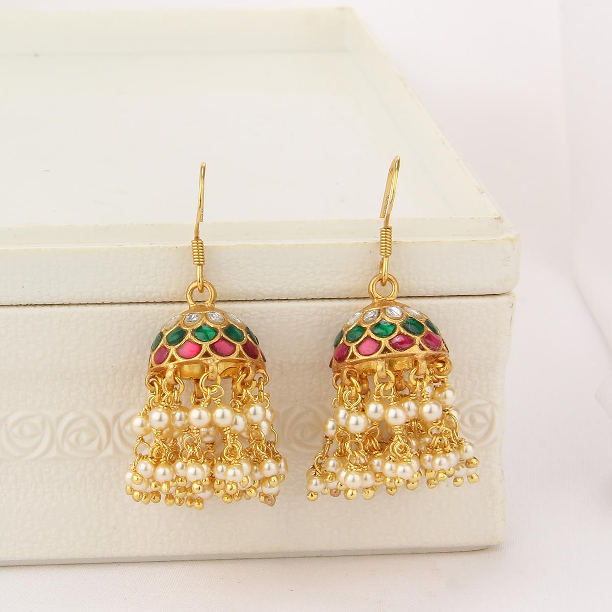 Parvina Hook Jhumkas – The Amethyst Store
