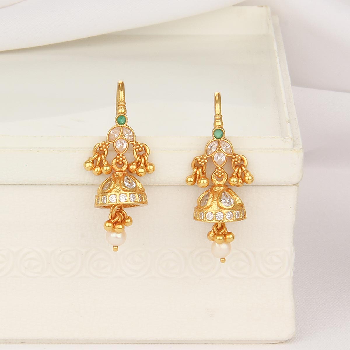 Yariga Hook Jhumkas – The Amethyst Store