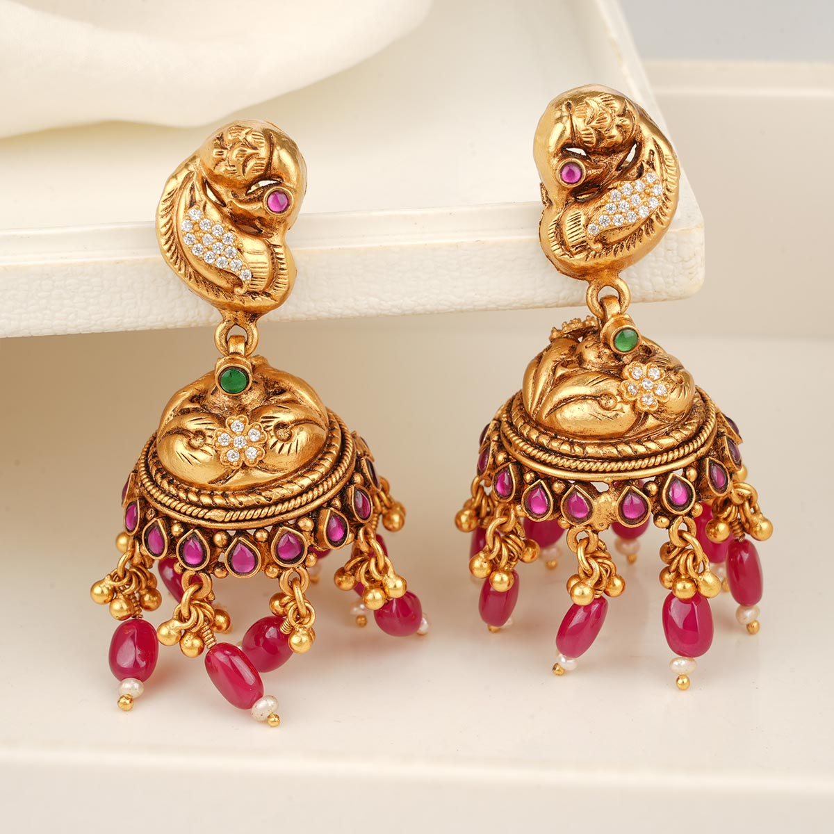 Panisha Nagas Jhumkas – The Amethyst Store