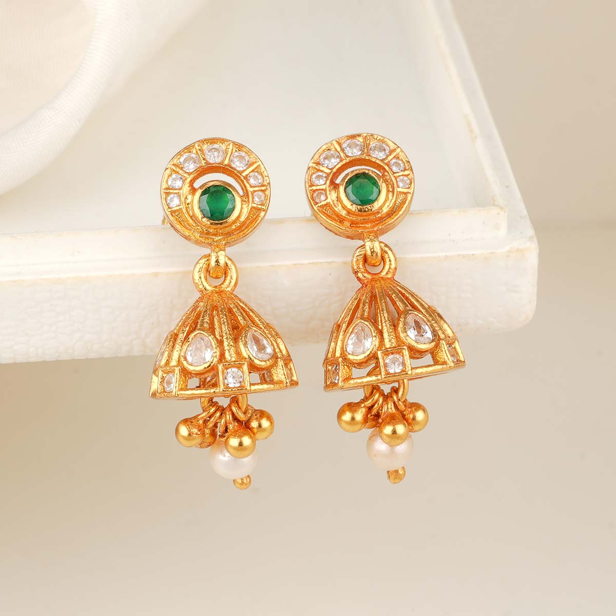 Elisha Stone Jhumkas – The Amethyst Store