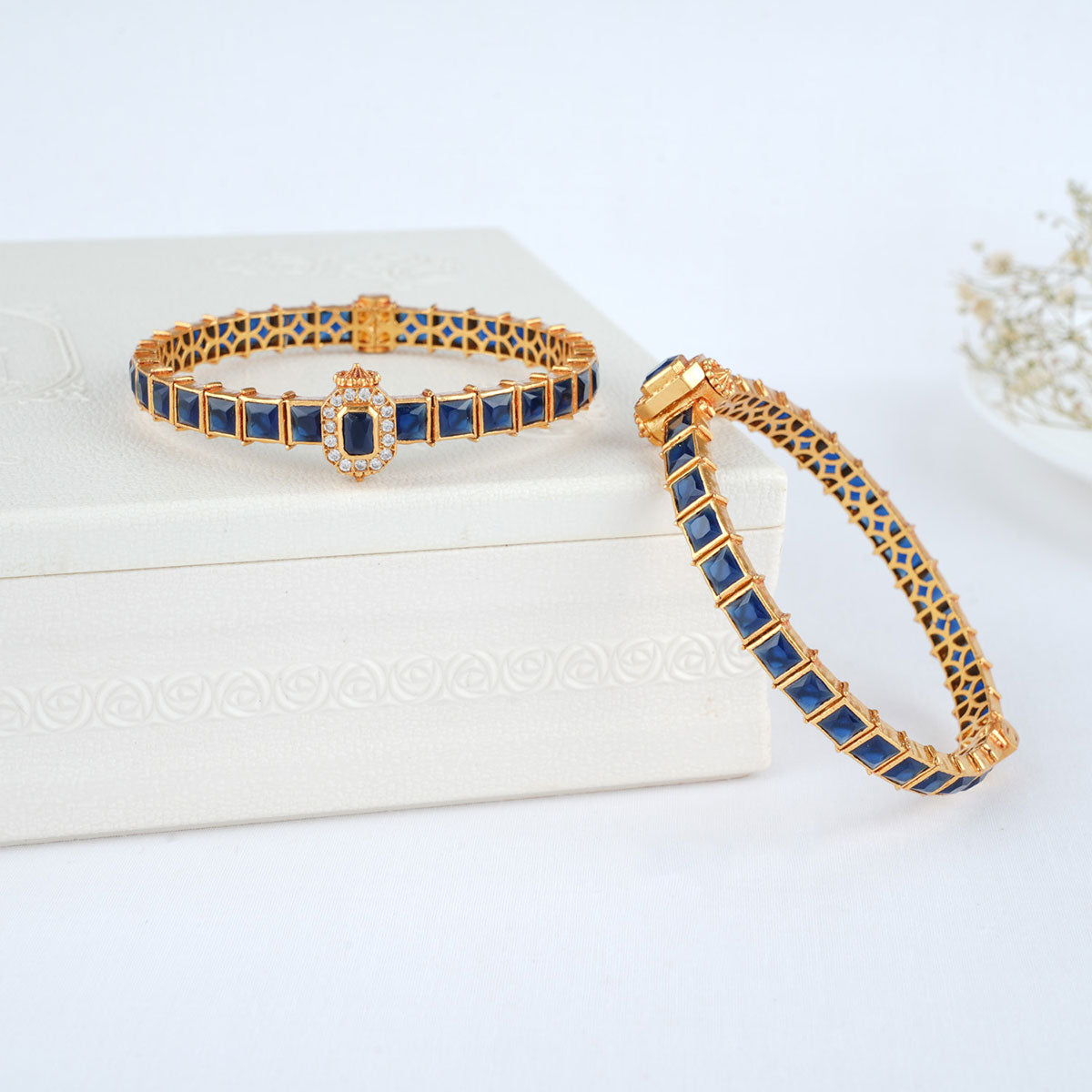 Rithun Stone Pair Bangles – The Amethyst Store