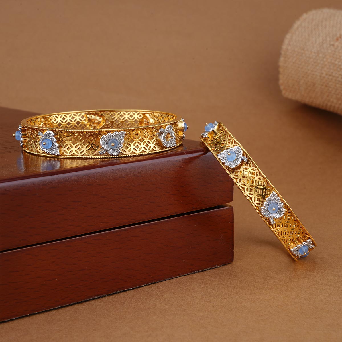 Manisha Diamond Design Bangles – The Amethyst Store