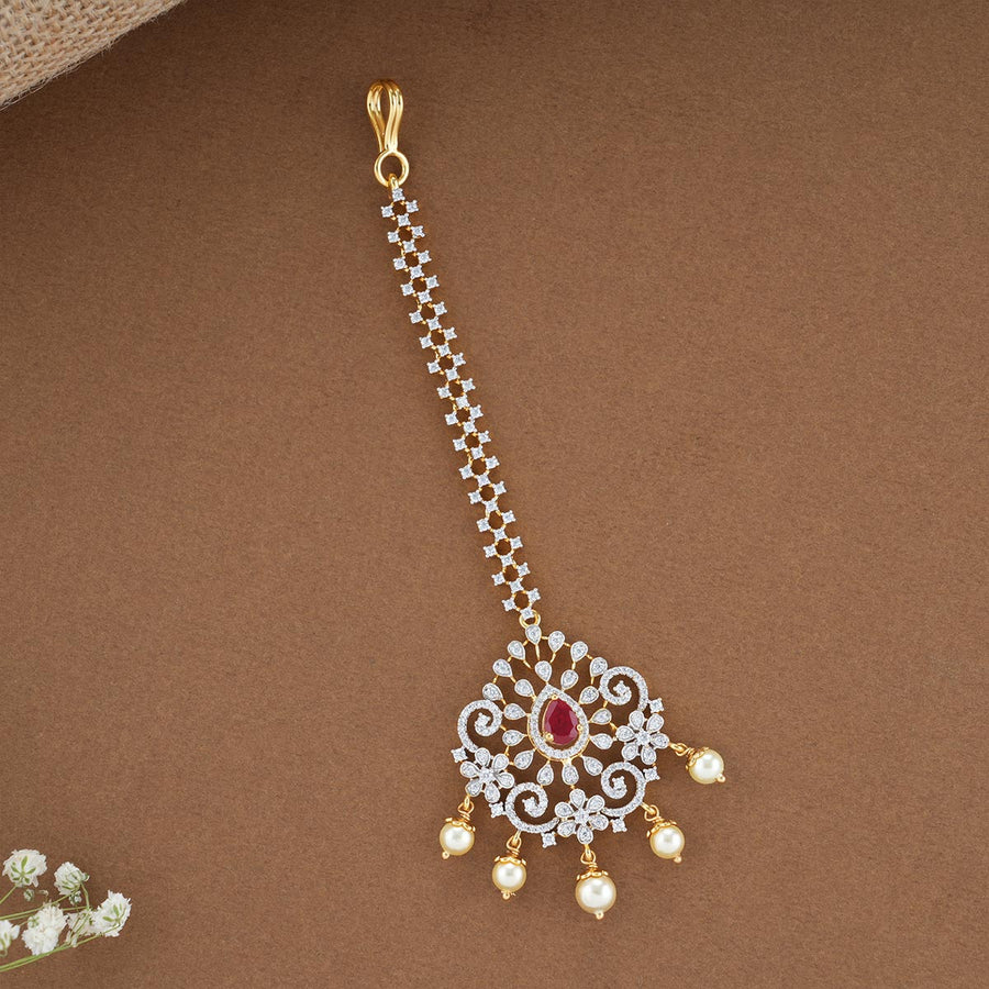 Silver Plated Gold Maangtikka Online | Silver Antique Manngtikka ...