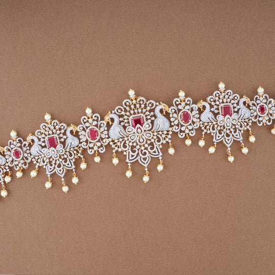 Buy Gold Plated Silver Oddiyanam Online | 925 Silver Vandanam/Oddiyanam ...