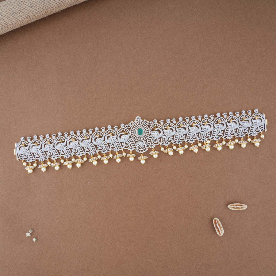 Buy Gold Plated Silver Oddiyanam Online | 925 Silver Vandanam/Oddiyanam ...