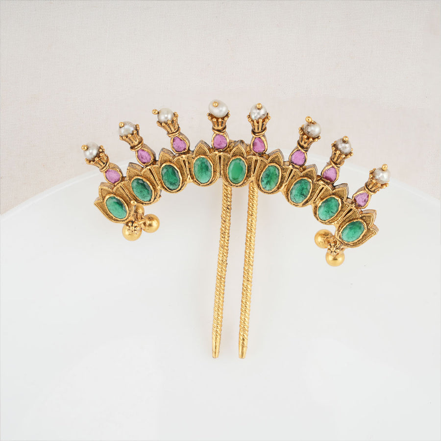 Gold Plated Silver Hair Jada Designs | Buy Silver Jada Online – The ...