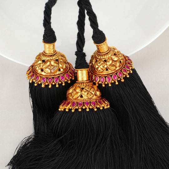 Gold Plated Silver Hair Jada Designs | Buy Silver Jada Online – The ...