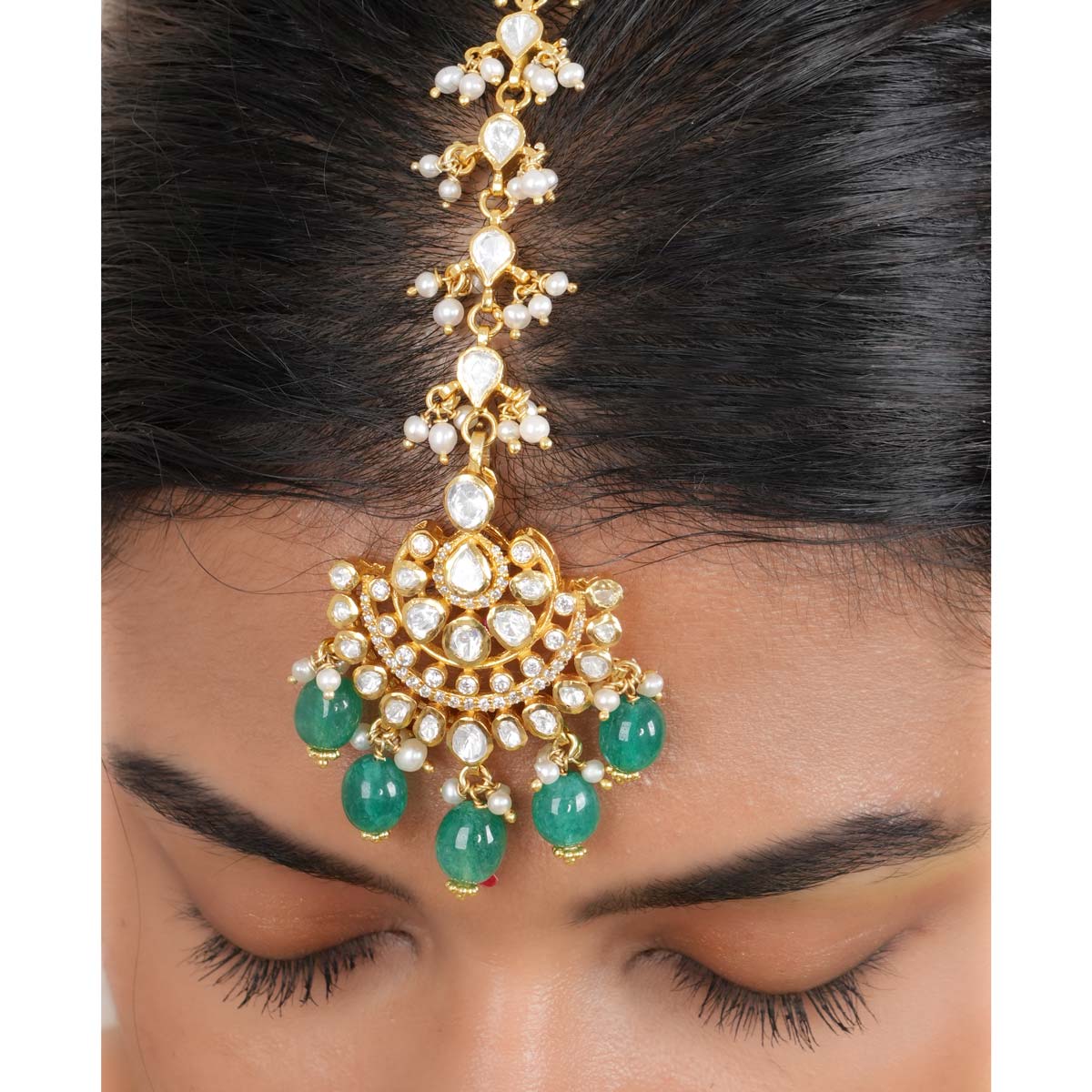 Swetha Sri Stone Maangtikka – The Amethyst Store