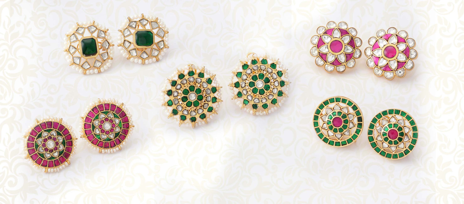 Gold Plated Silver Stone Earrings | Silver Earrings with Gold Plated ...