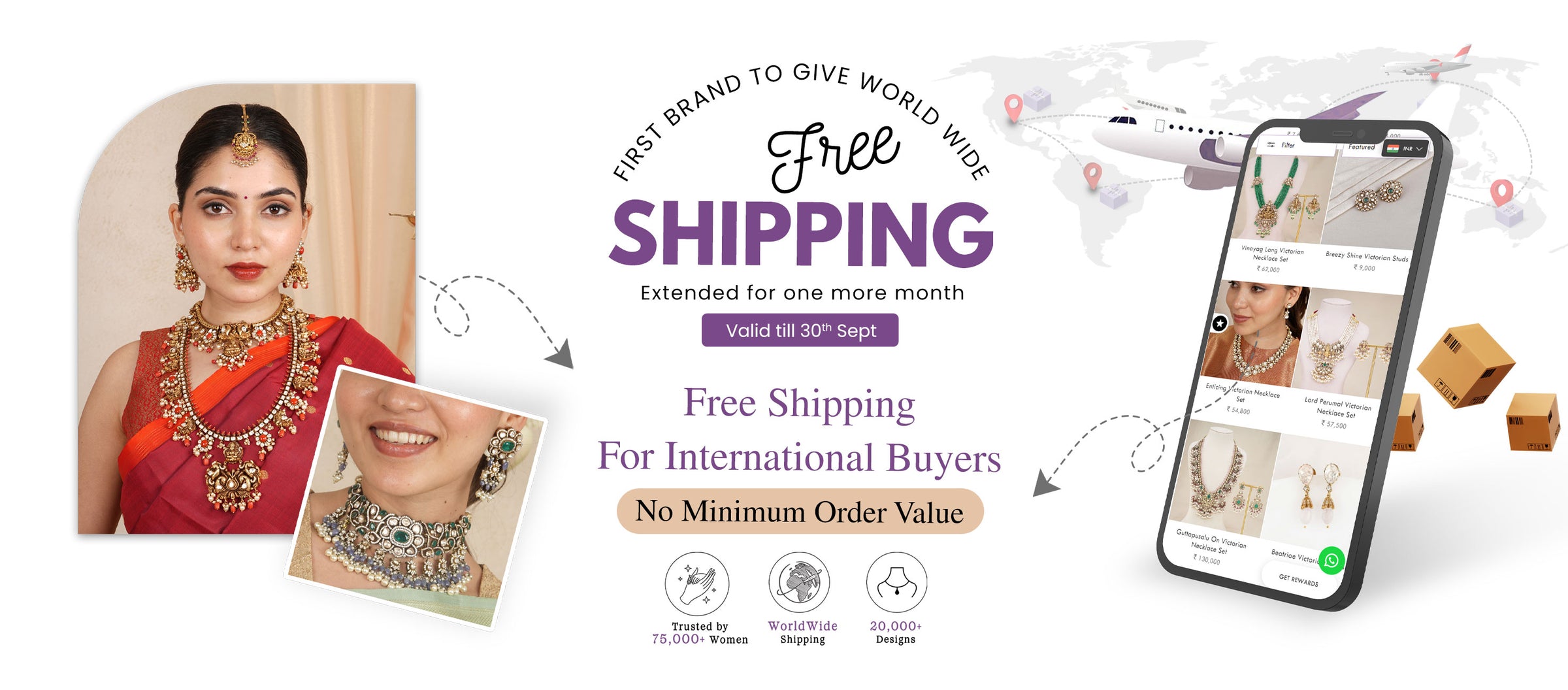 92.5 Gold Plated Indian Silver Jewellery Online - The Amethyst Store
