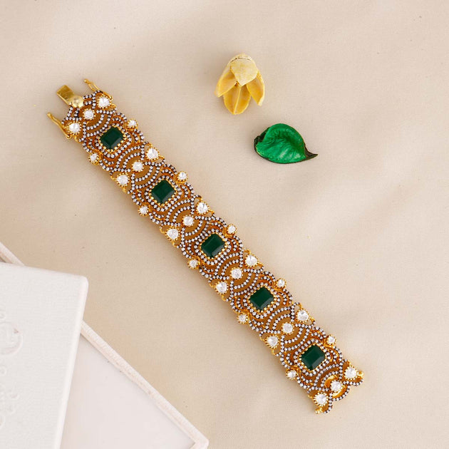 925 Silver Bracelets for Men | Gold Plated Silver Bracelet Online ...