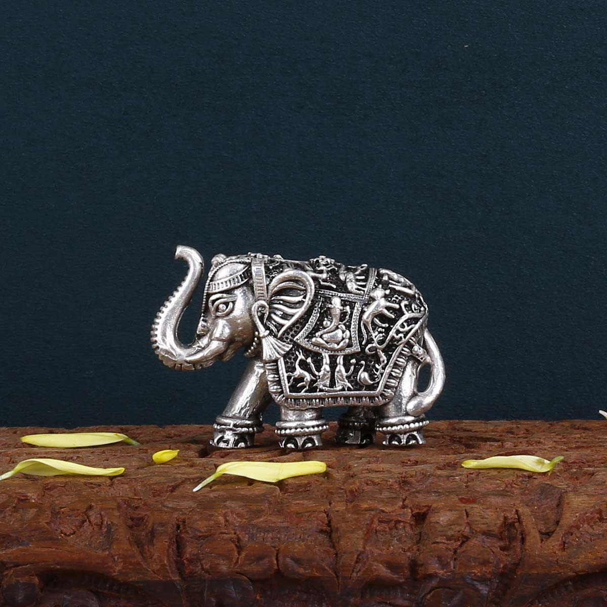 Buy Elephant 3D Solid Idol | 925 Pure Silver God Idols Online – The ...